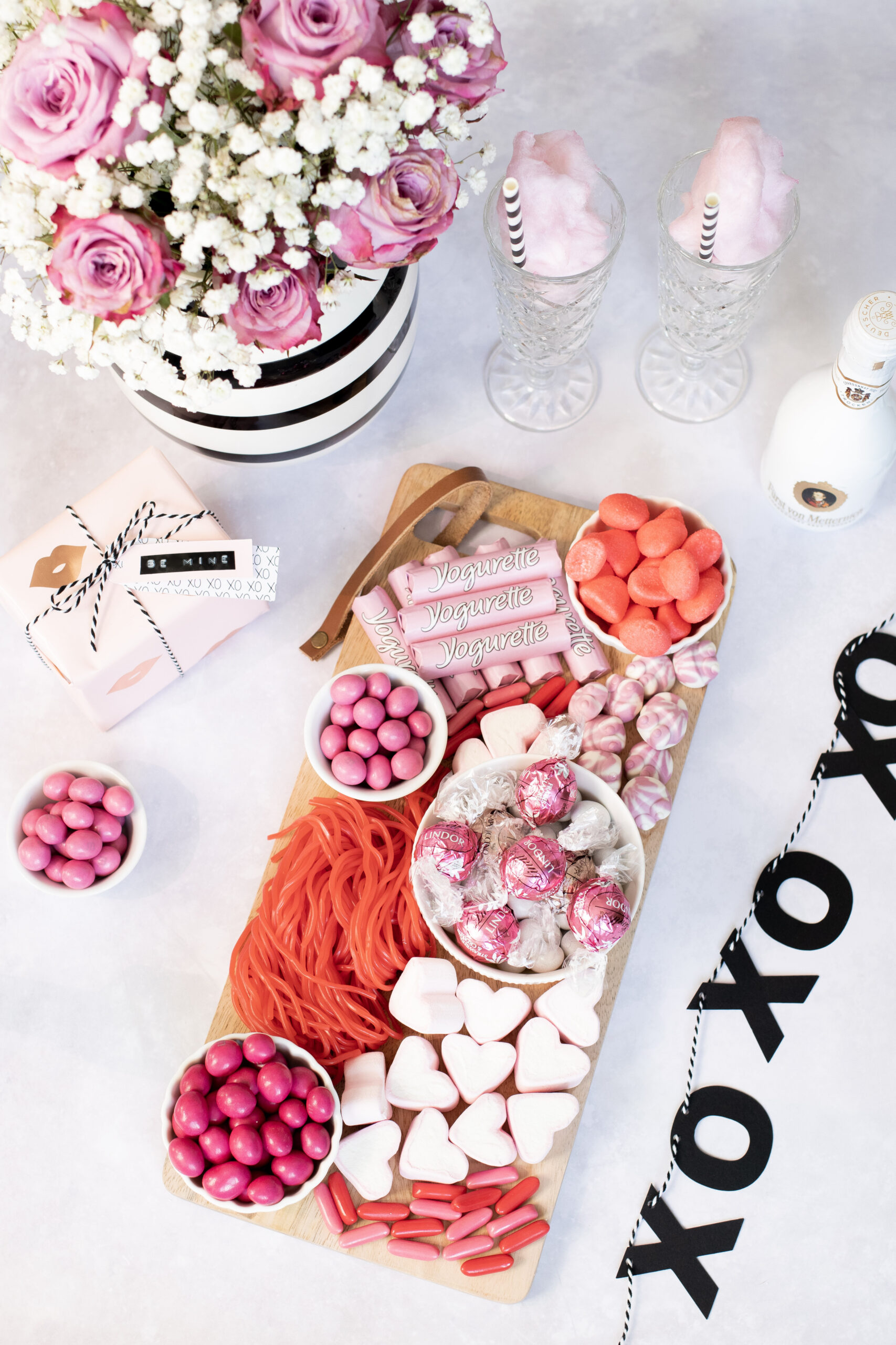 Süße Überraschung zum Valentinstag: Das Candy Board